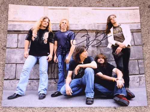 JEFF KEITH & TROY LUCCKETTA SIGNED AUTOGRAPH TESLA BAND 8x10 PHOTO A w ...