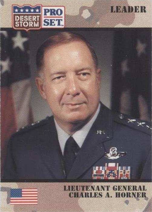 Lieutenant General Charles A. Horner - 1991 Pro Set Desert Storm #83 ...