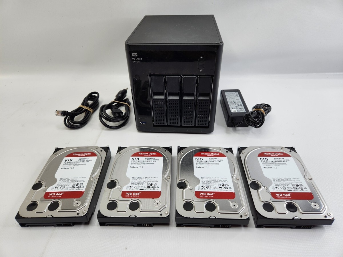 New Wd My Cloud Expert Series Ex4100 4bay Nas Tech
