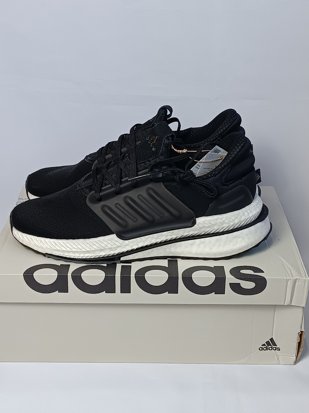 New Adidas X_PLRBOOST Men's Running Shoes Sneakers Black White ID9432 ...