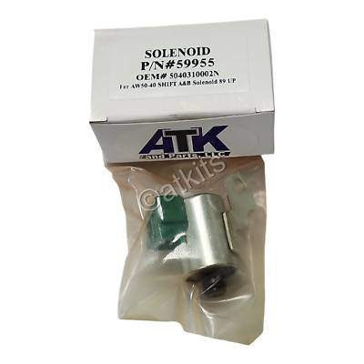 A & B SHIFT SOLENOID FOR AW50-40, AW50-42. IND: 59955. OEM# 5040310002N ...