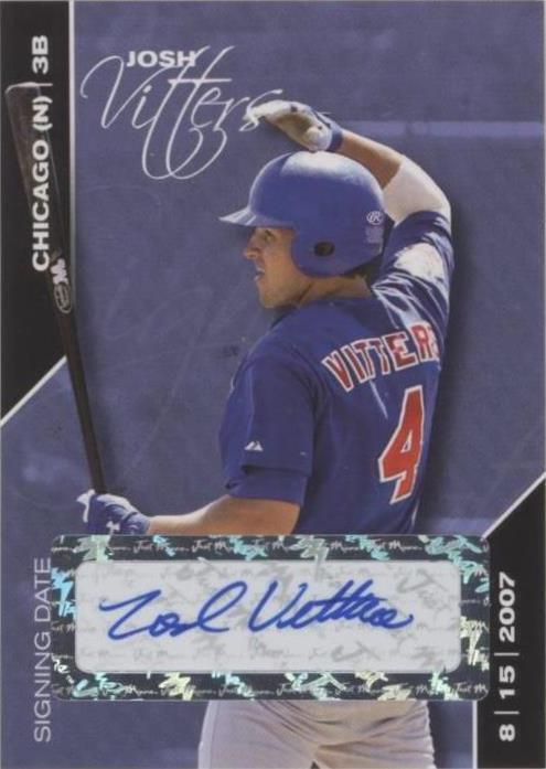 2008 Just Minors Signing Date - Josh Vitters #73 Black Edition Glossy ...
