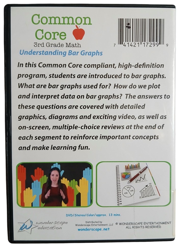 Wonderscape Common Core 3rd Grade Math DVD Understanding Bar Graphs ...