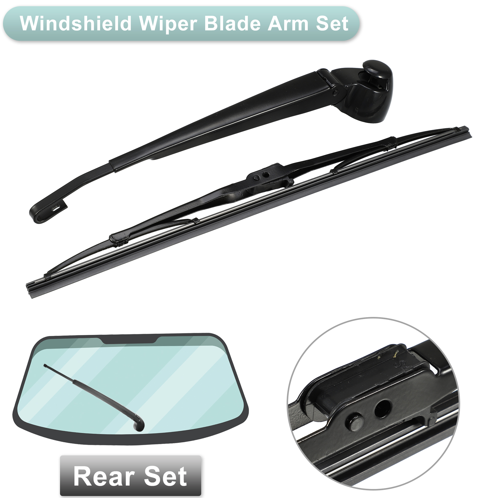 Rear Back Car Windshield Wiper Blade Arm Set for VW Golf MK4 for Seat ...