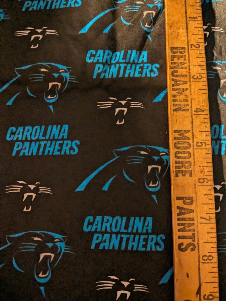 2012 NFL Carolina Panthers Logo Cotton Fabric 58" x 54" NTT inc | eBay