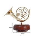 French Horn Music Box Classical Wind Up Musicbox Twirling Music Box ...