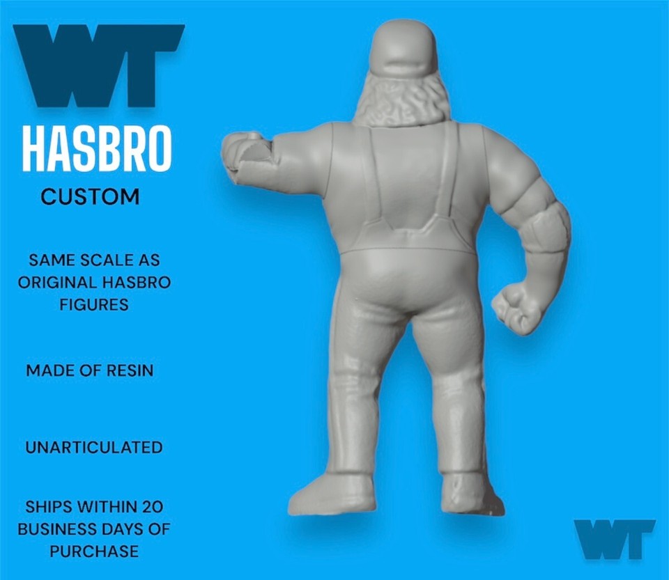 HENRY O GODWIN Unpainted WWF Hasbro Full Scale CUSTOM MATTEL RETRO WWE ...