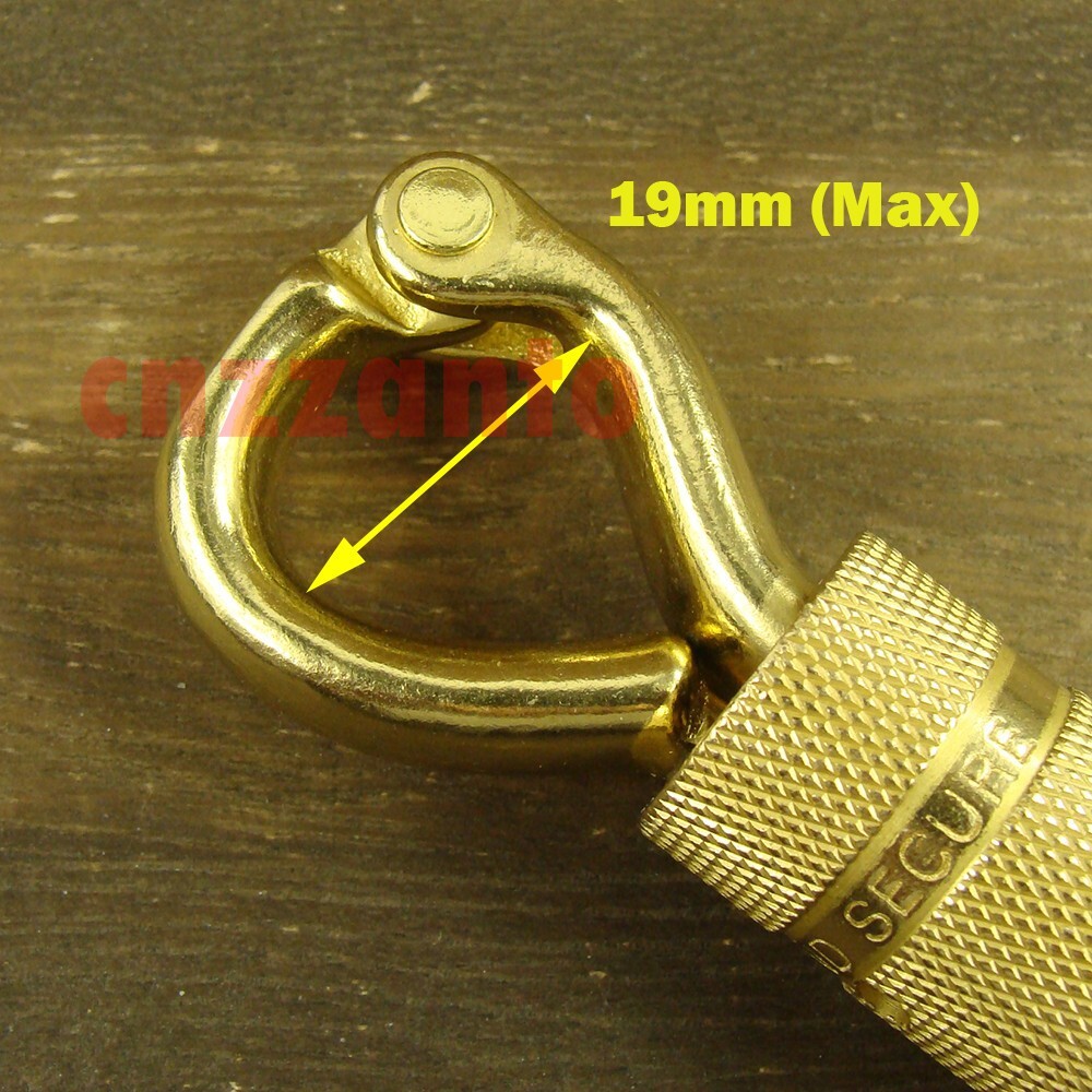 Solid Brass Panic snap horse quick release hook equestrian swivel eye KC025 | eBay UK