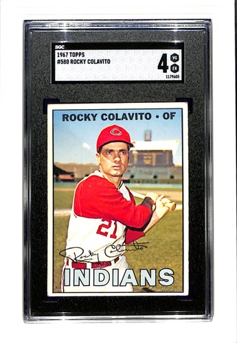 1967 Topps #580 Rocky Colavito SGC 4 SN 1179605 | eBay
