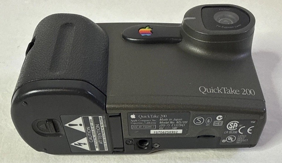 Apple Vintage QuickTake 200 Digital Camera w/ 2mb Storage Card Works | eBay