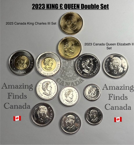 2023 Canada 12 Coin Set Queen Collector Edition & 1st King Charles ...