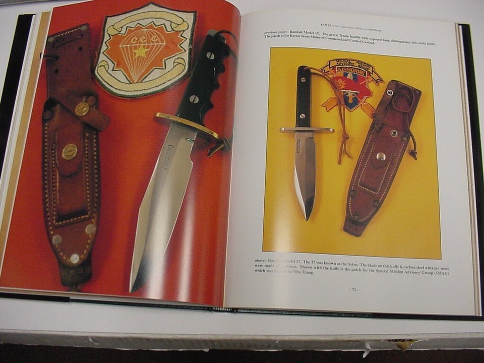 KNIVES OF THE USA MILITARY IN VIETNAM By Silvey 1997 1st Ed. w/Post ...