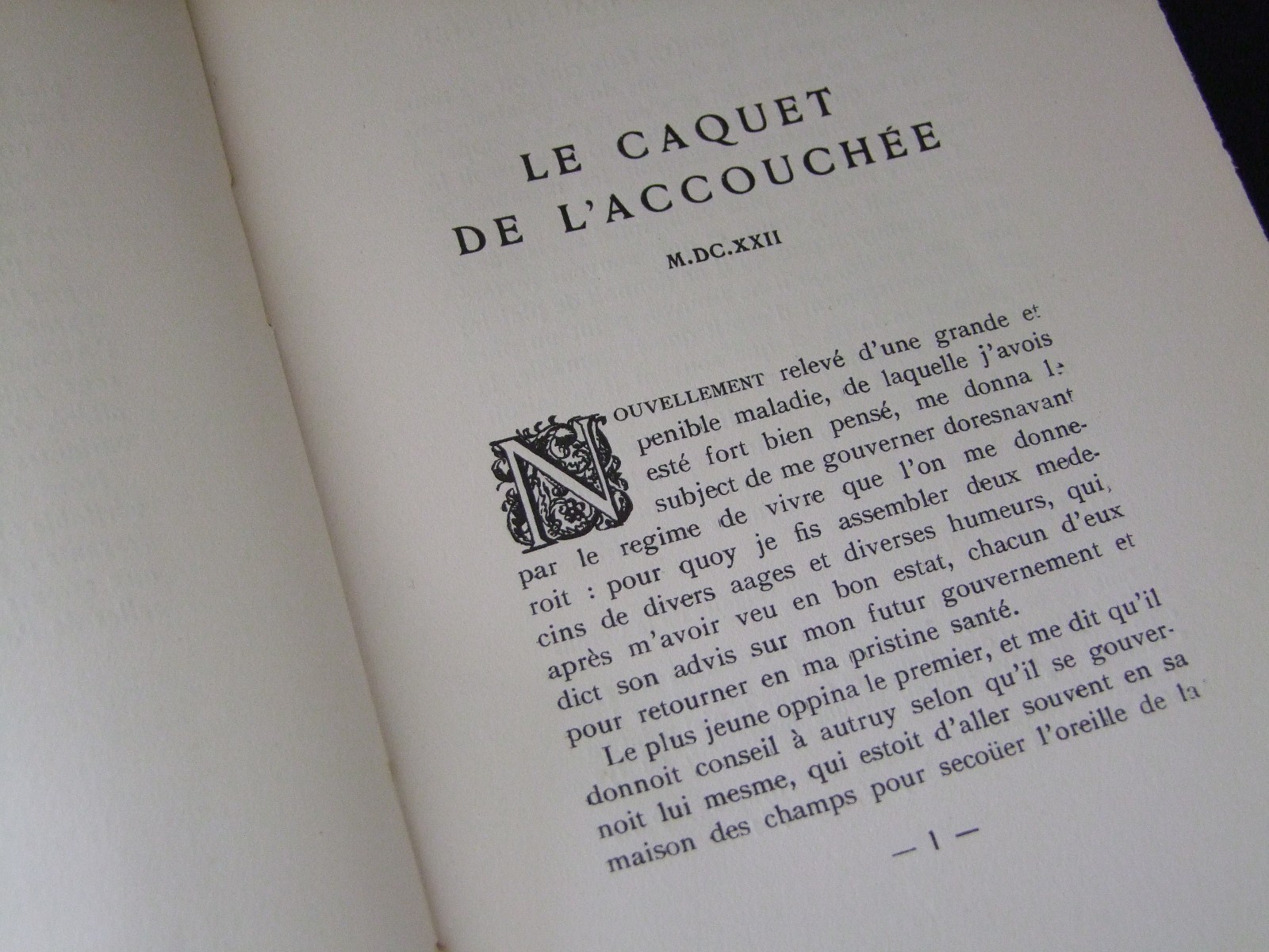 LES CAQUETS DE L’ACCOUCHÉE SUIVIS DE L'ANTI-CAQUET - EXEMPLAIRE N° SUR ...