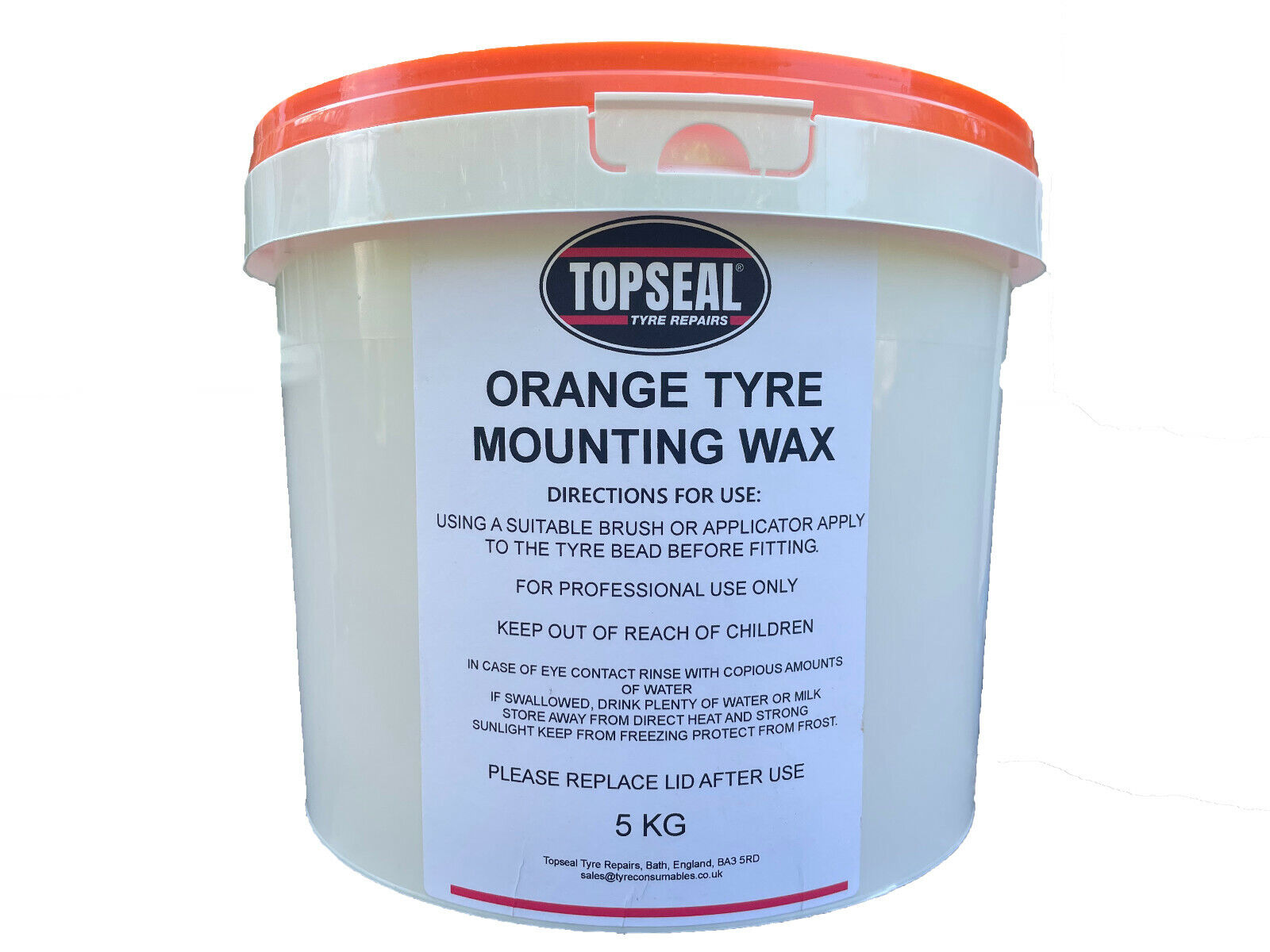 Topseal Orange Tyre Mounting Wax Tyre Soap 5kg Tub | eBay