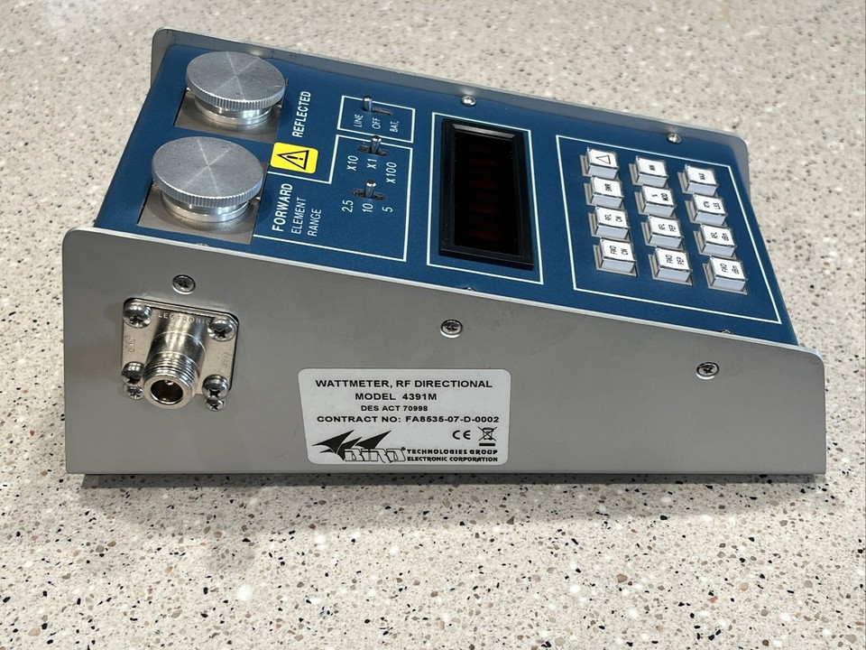 *NEW* Bird 4391M RF Power Analyst Kit, Bird 100-ST-MN 50ohm 100W ...