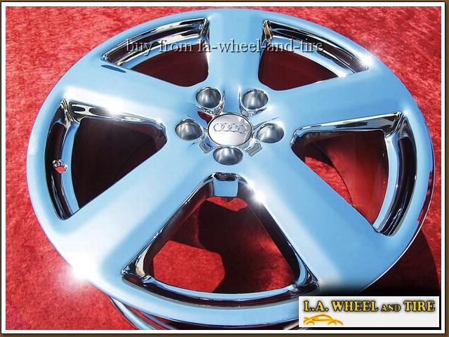 SET OF 4 CHROME 19" AUDI A8 SPORT A8L FACTORY OEM WHEELS RIMS S8 A6 S6 ...