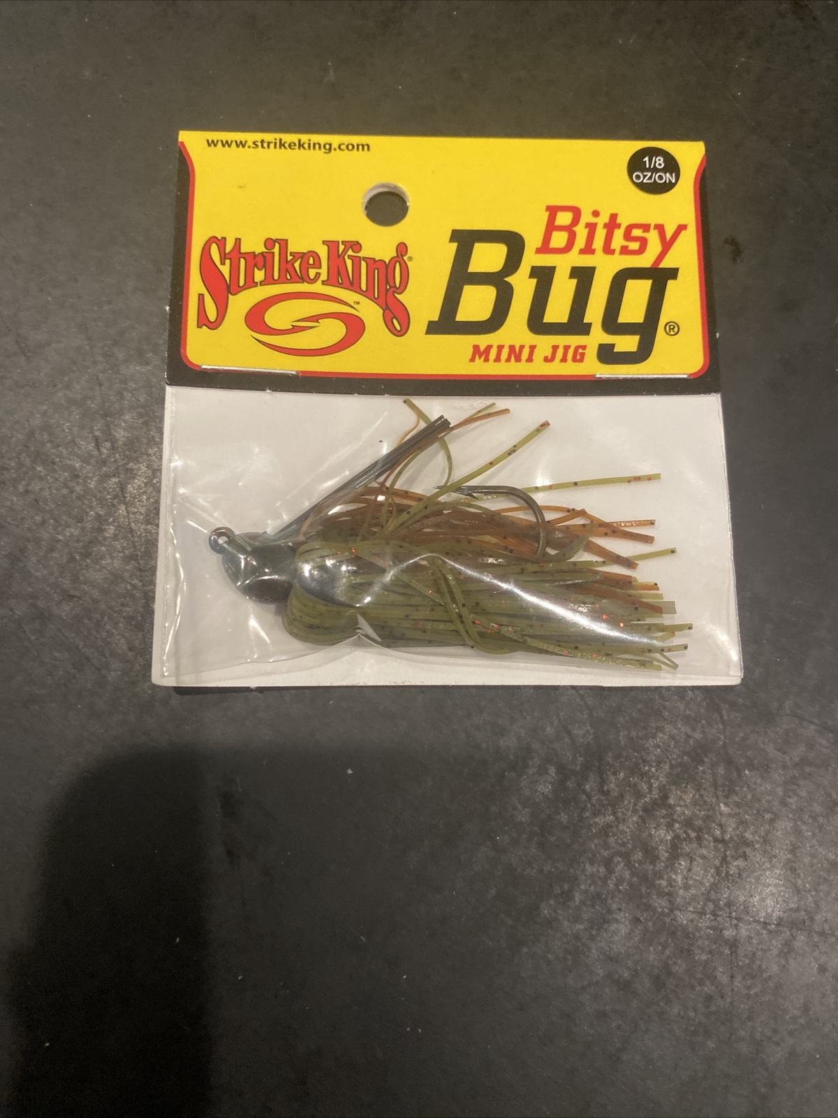 Strike King Bitsy Bug Mini Jig 1/8 BBJ18-46 Green Pumpkin | eBay