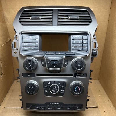 2013-2015 Ford Explorer Radio Climate Control Panel Bezel DB5T-18A802 ...