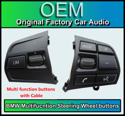 BMW 3 Series steering wheel buttons multifunction controls F30 F31 ...