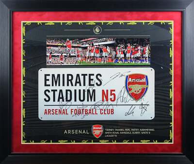 Multi Signed Arsenal Roadsign Framed Display | eBay UK