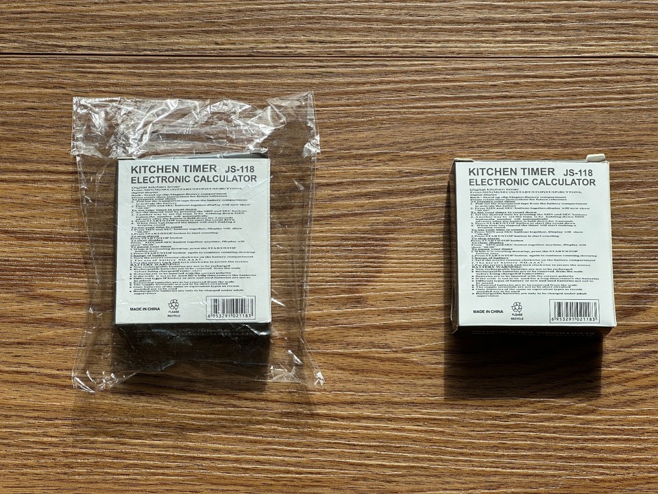 2 NEW in Box Electronic Kitchen Timers JS-118 and Electronic ...