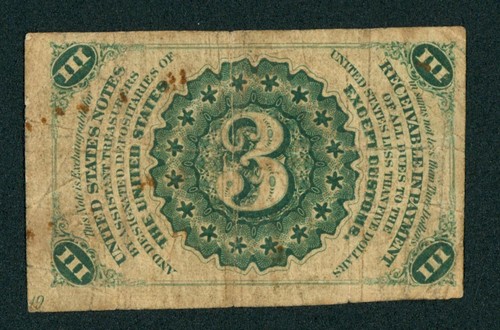 1863 3¢ Cents Third Issue U.S. Fractional Currency ** PAPER CURRENCY | eBay