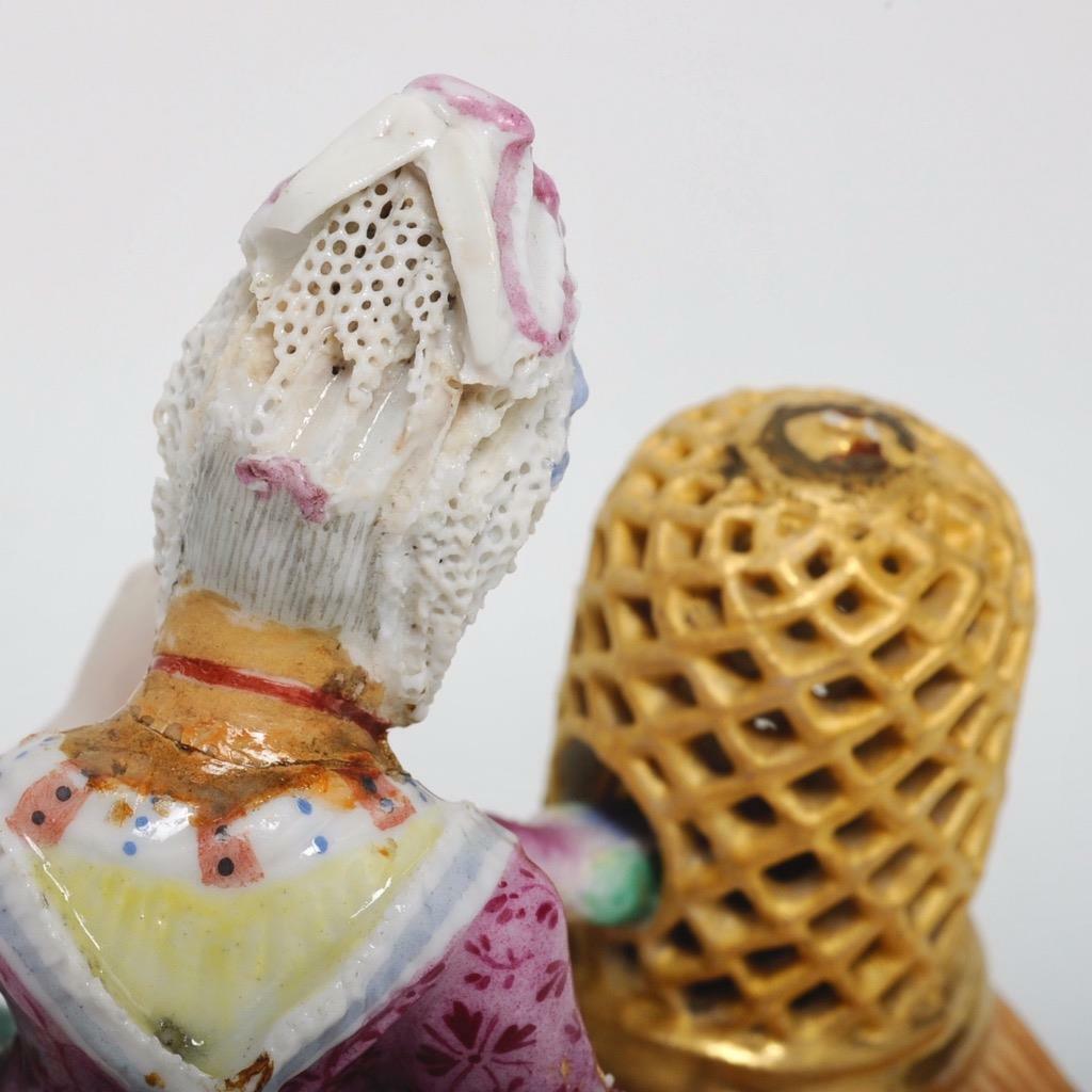Royal Vienna Porcelain Figurine 18th C Lady with Bird Cage Antique | eBay