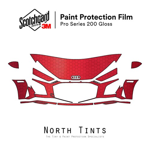Audi R8 2020-2024 3M PRO Series PreCut Paint Protection Film Clear Bra ...