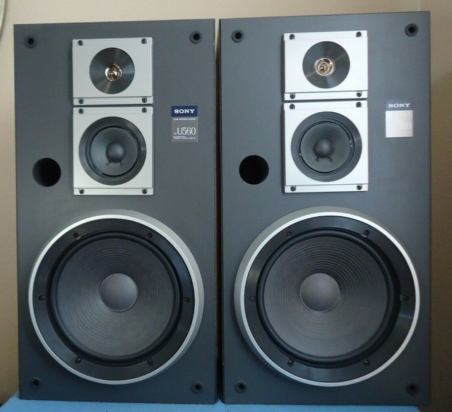 Vintage Sony SS-U560 Hi-Fi Speaker With Grills From Estate for sale ...