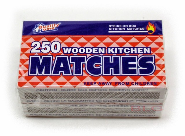 8 Boxes - 250 EA Wooden Kitchen Matches Camping Grill Stove Household ...