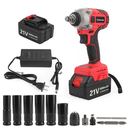 Brushless Impact Wrench Torque Rattle Gun Electric Ratchet w/battery 1/ ...