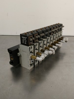 Lot of 10 Numatics L11BA452BG00061 8 Bank Valve Stack w/Solenoid 226 ...