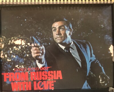 for the From Russia with Love 1963 007 fan! James Bond Album Cover Notebook | eBay