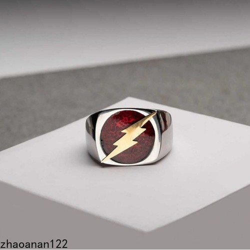 DC 2023 Movie The Flash Cosplay Barry Allen Fashion Ring Open Men ...