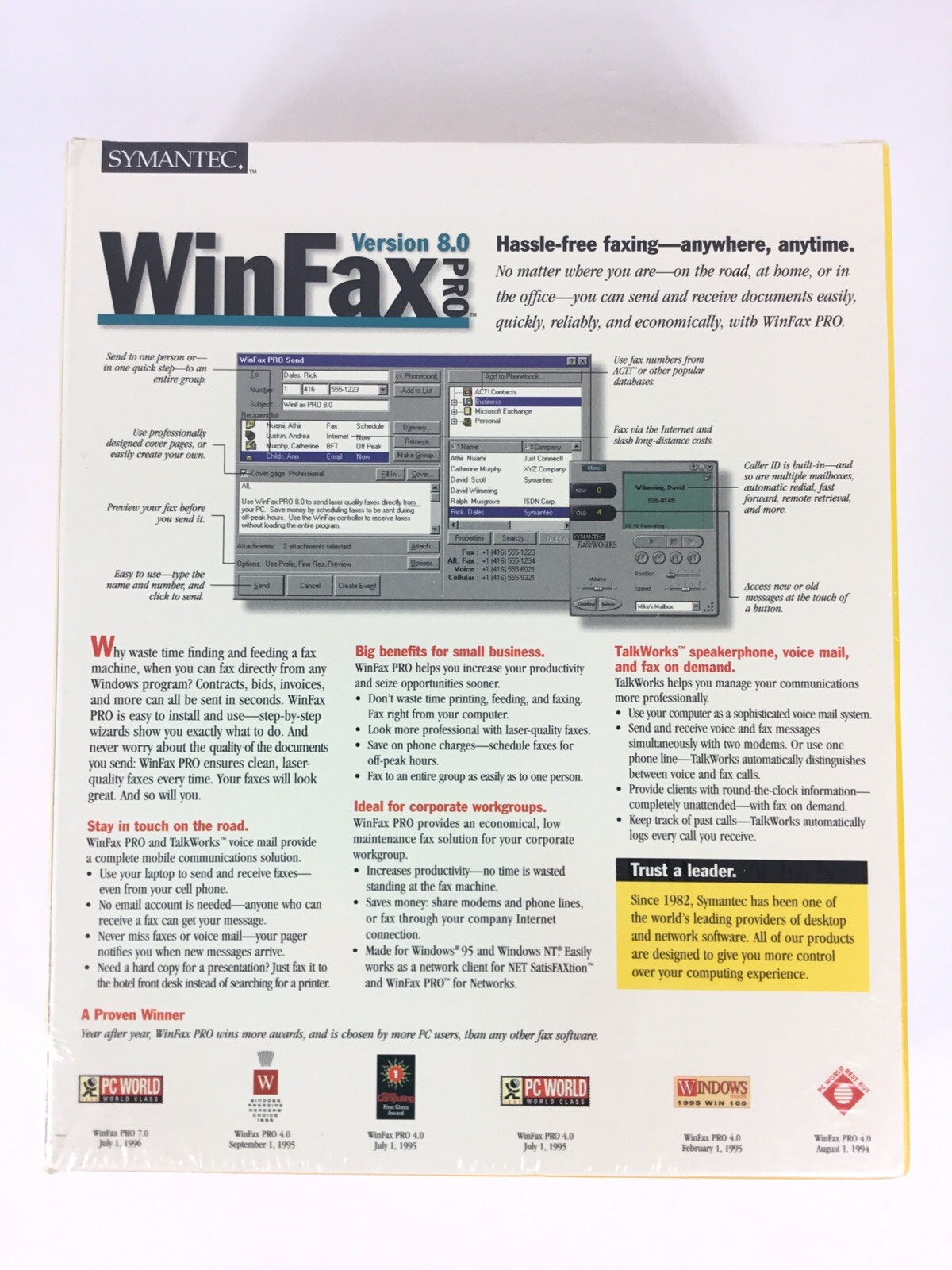 WinFax Pro V8.0 for Windows 95/NT (PC, 1997) for sale online | eBay