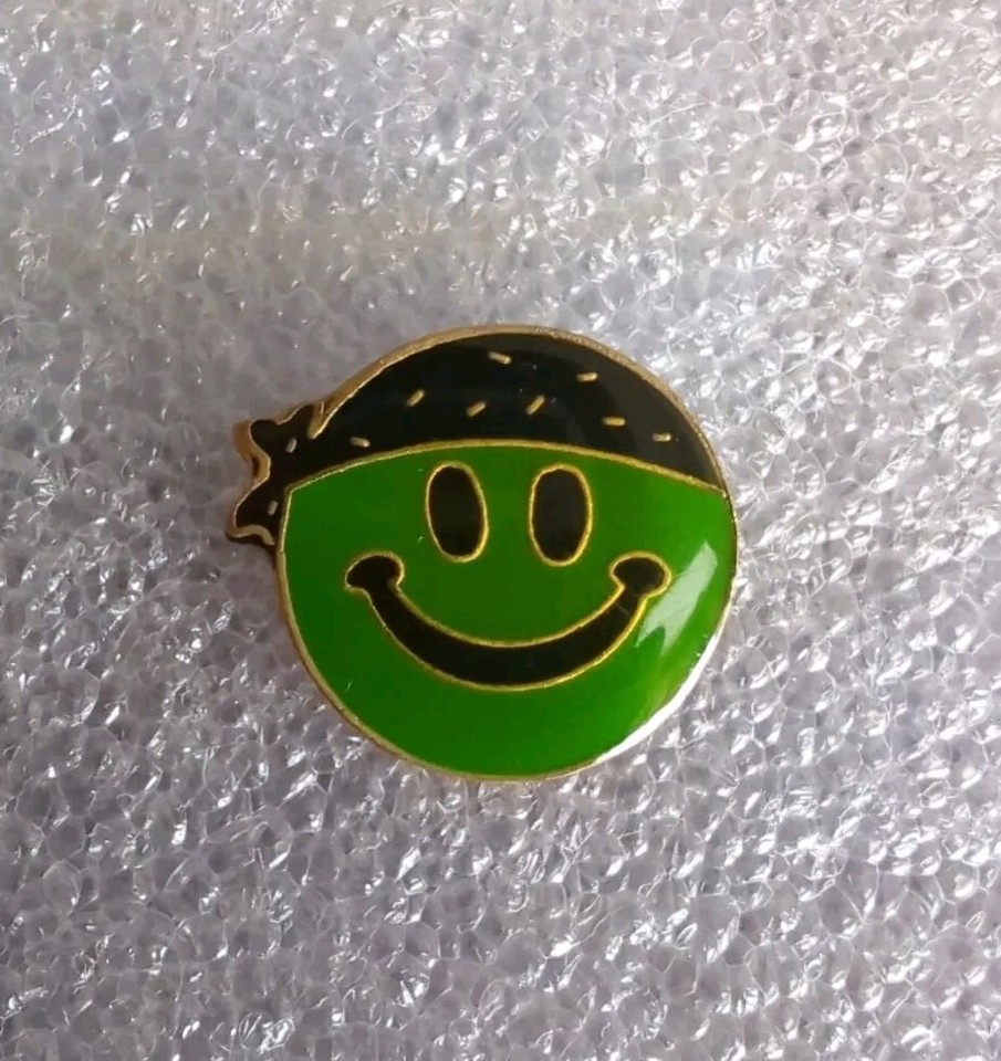 Smiley Face, Happy Face, w/Sunglasses, w/Bandana Hat / Lapel Pins ...
