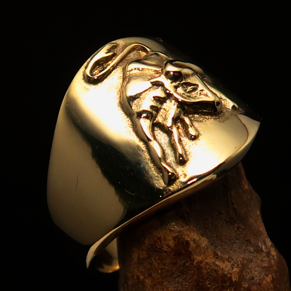 BULL RING, MENS RING, MATADOR RING, COSTUME RING WILD BULL TORERO SIZE ...