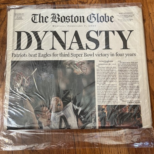 The Boston Globe February 7, 2005, DYNASY, Patriots Beat Eagles New | eBay