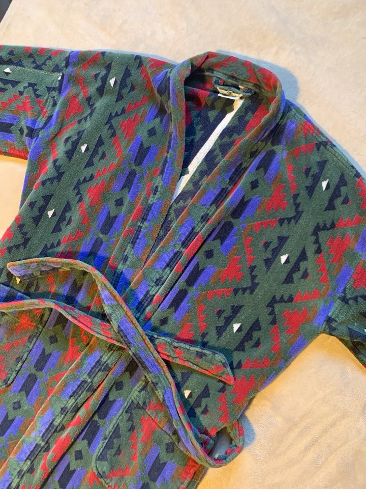 Vintage Ash Creek Trading Mens Heavy Terry Cloth Robe One Size ...