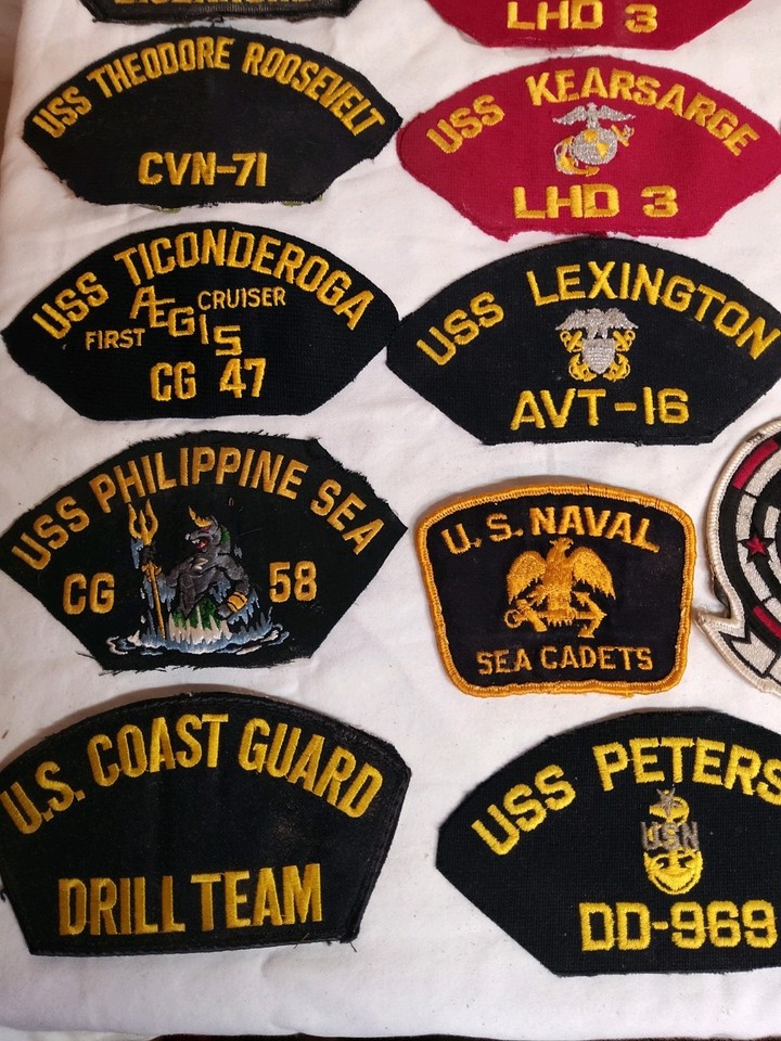 Large lot 26 Military patches USN USS COAST GUARD | eBay