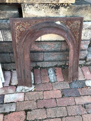 BRick Shop Antique Cast-Iron Fire Front Arch 31 5/8w by 31.5 H | eBay