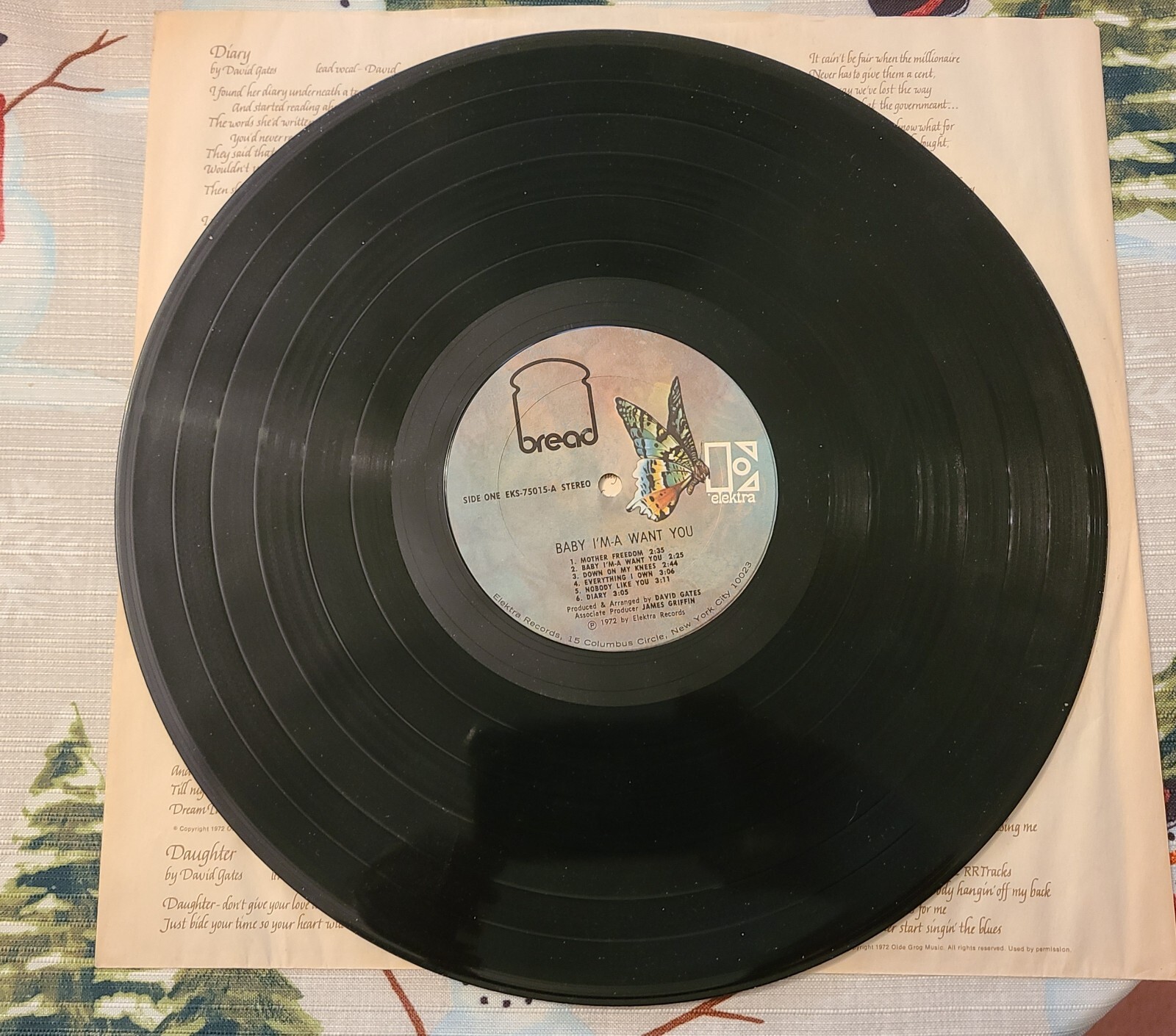 BREAD LOT OF 2 THE BEST OF BREAD BABY I'M A WANT YOU VINYL LP GATEFOLD ...