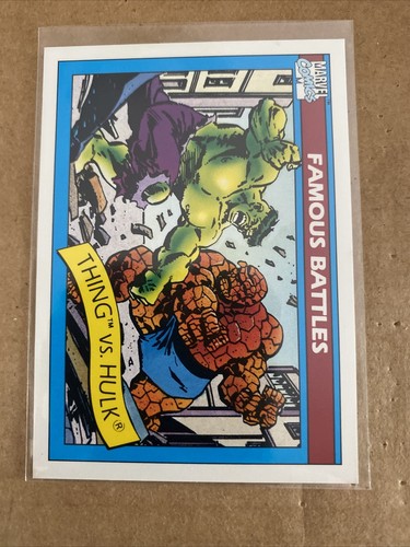 THING VS. HULK / 1990 Marvel Universe Series 1 (Impel) BASE Trading ...