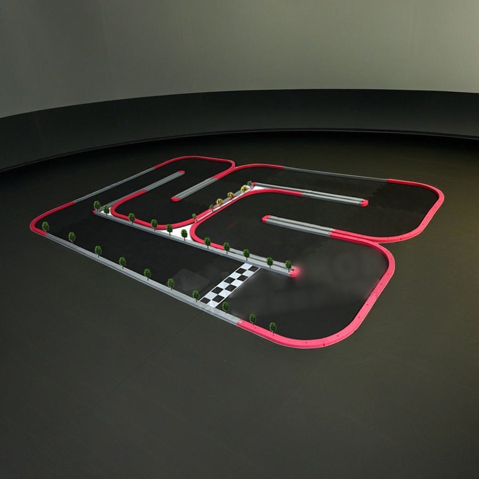 RC Car Simulation Race Track 4WD Track RC Truck Drift Crawler Car ...