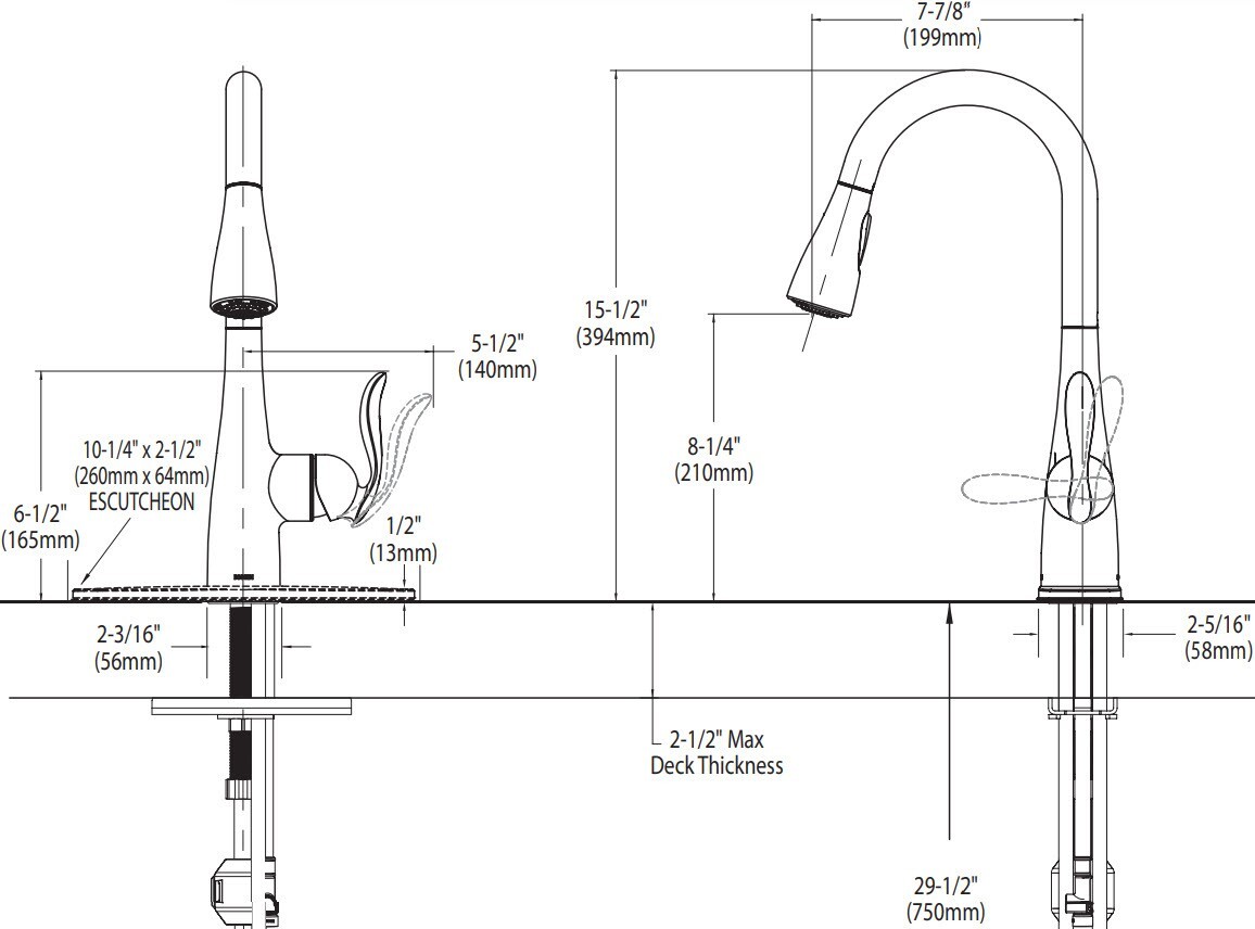 Moen 7594C Arbor Pulldown Kitchen Faucet - Chrome for sale online | eBay