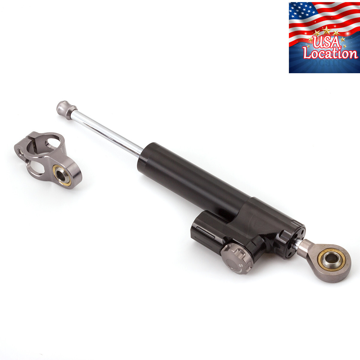 255mm Adjustable FXCNC Steering Damper Stabilizer Linear Shock ...