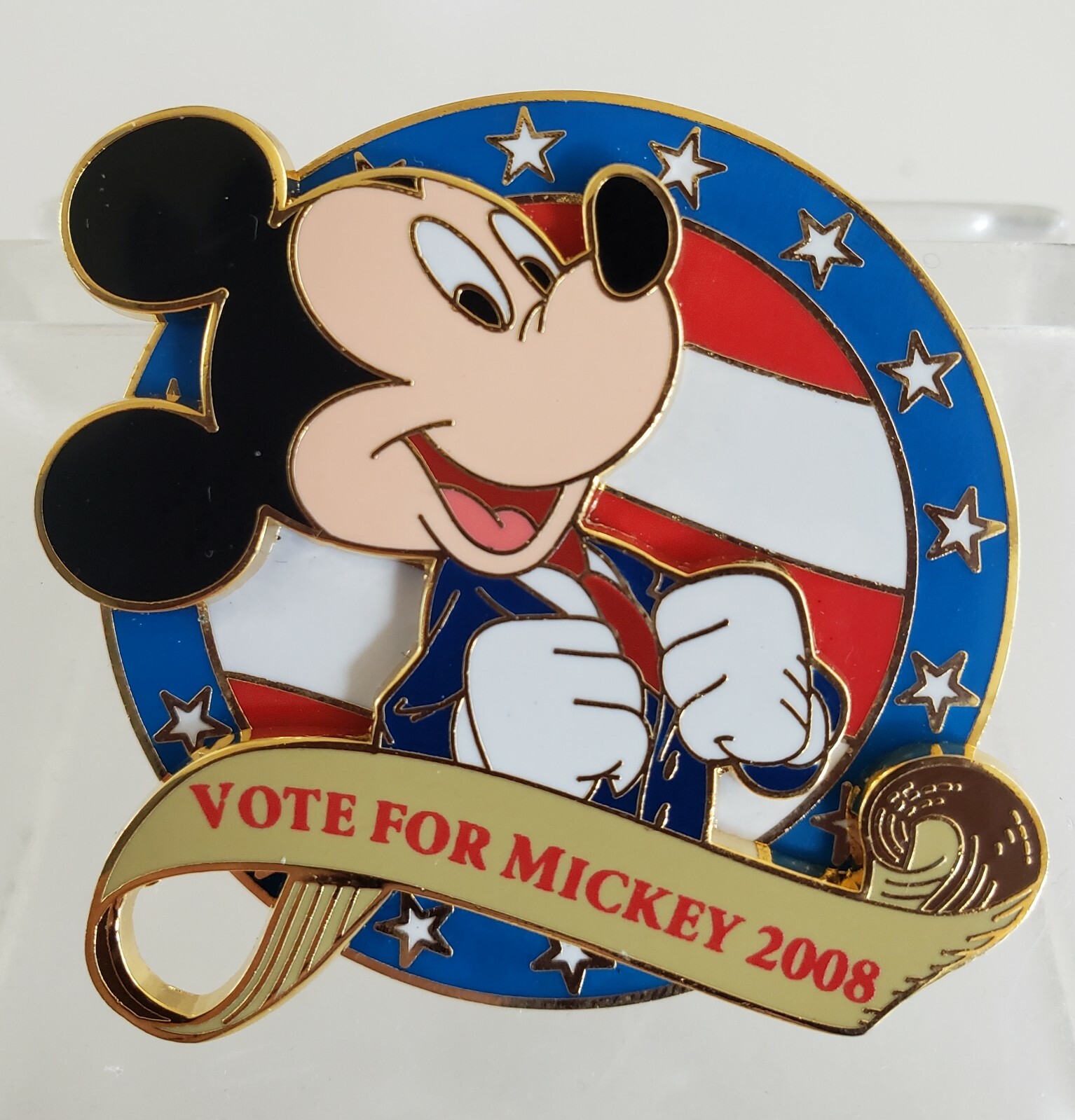 DISNEY VOTE FOR MICKEY MOUSE 2008 LE 2000 PIN-ON-PIN FREE SHIPPING! | eBay