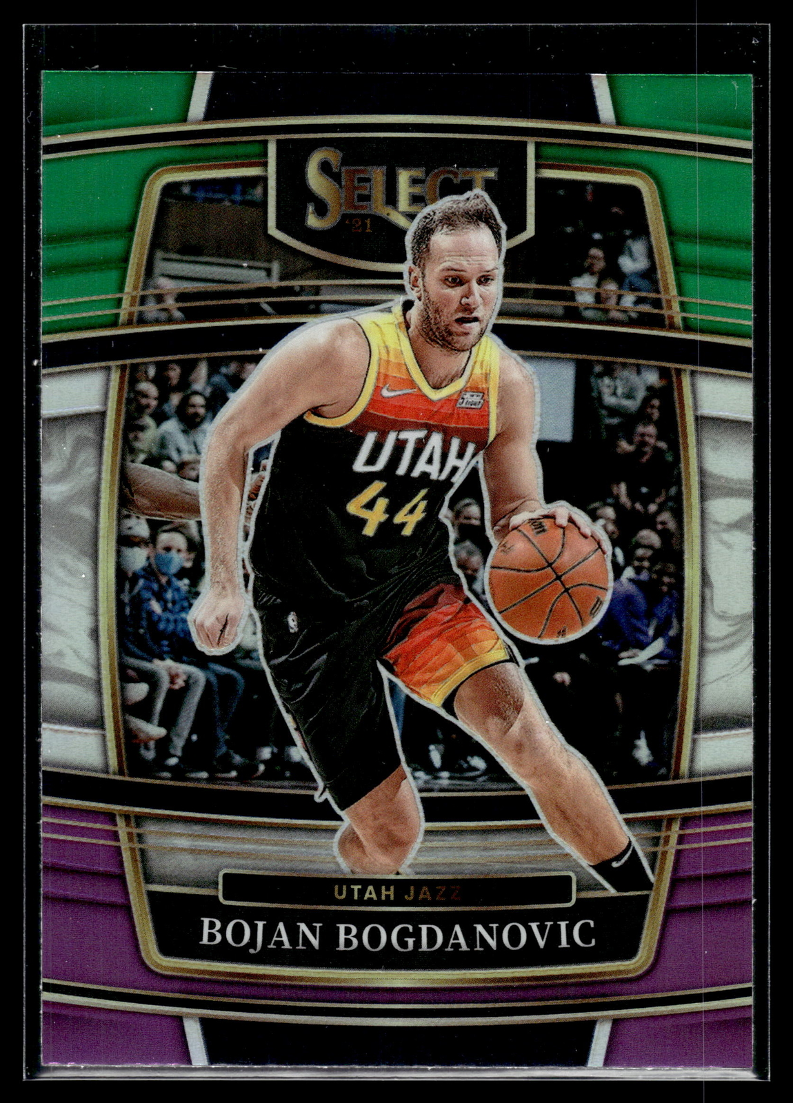 Bojan Bogdanovic 2021 Panini Select Green White Purple Prizm Card #69 ...