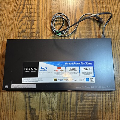 Sony BDP-S370 Blu-ray Player Disc DVD CD No Remote Control TESTED WORKS ...