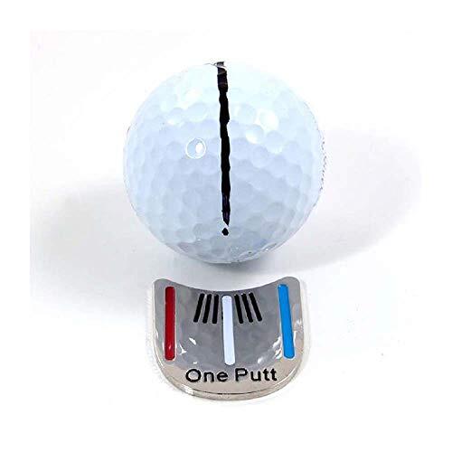 2Pcs Golf Ball Marker Putting Putt Alignment Aiming Tool with One ...